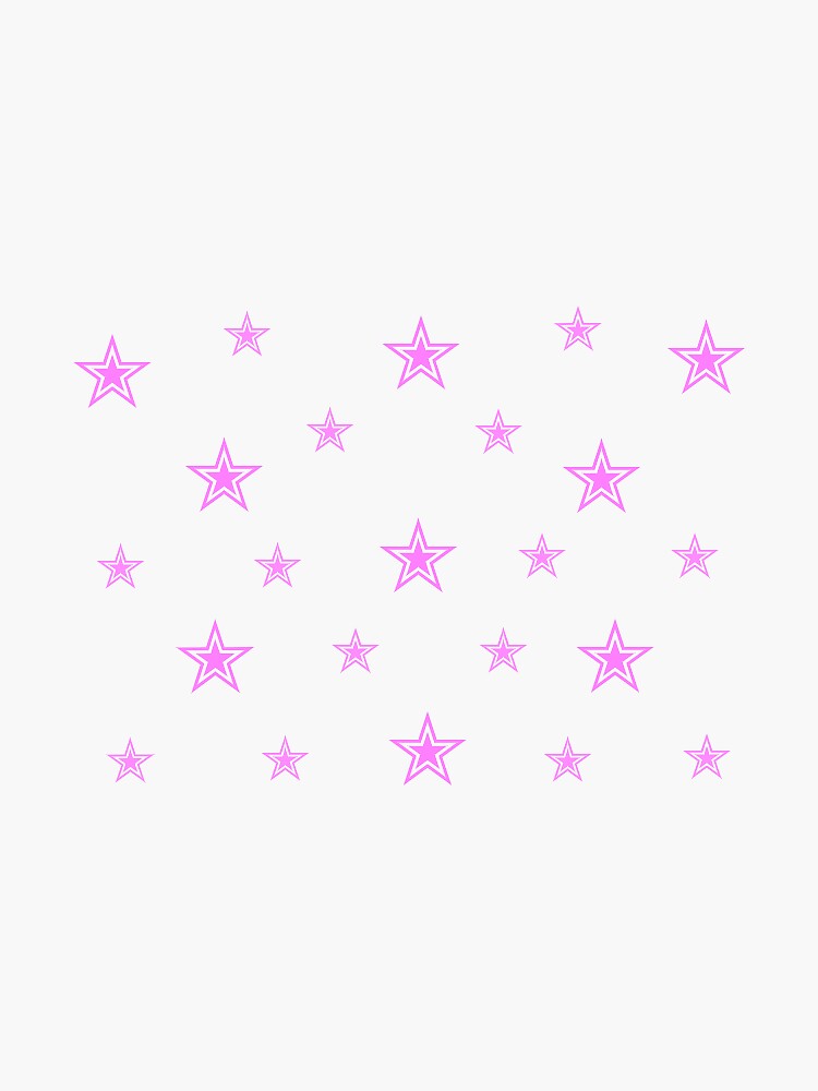 "Pink Star Sticker Pack " Sticker by mollywilliams11 | Redbubble