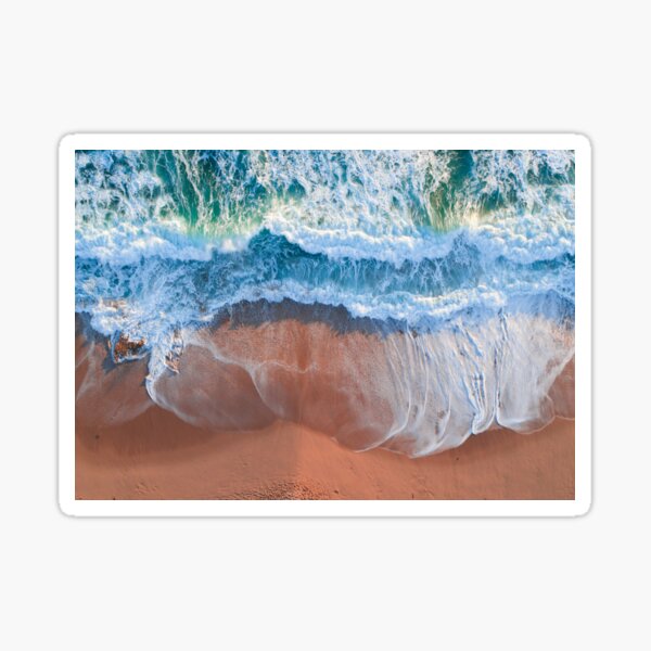 "Beach Waves Ocean Waves Beach Sand" Sticker by Circle64Shop | Redbubble