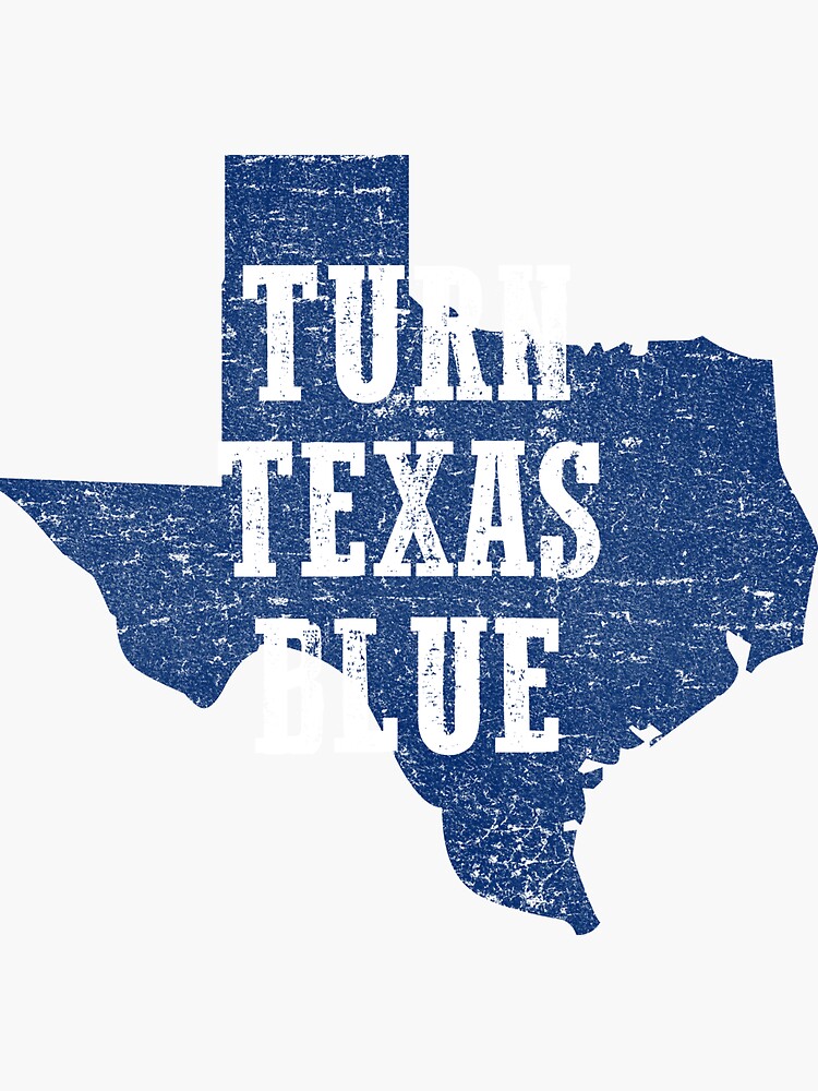 "Turn Texas Blue Distressed Vintage - Beto" Sticker for Sale by ...
