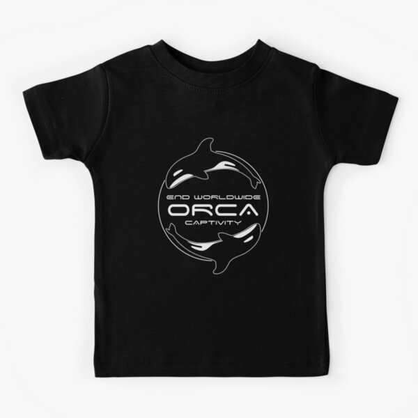 "End Worldwide Orca Captivity" Kids T-Shirt for Sale by oddmetersam ...