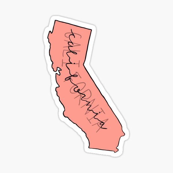 "California Outline" Sticker by Anoss2 | Redbubble
