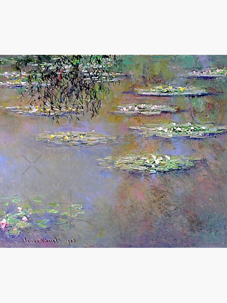 "Claude Monet | Water Lilies/ Les Nymphéas - Reflets Roses" Poster by ...