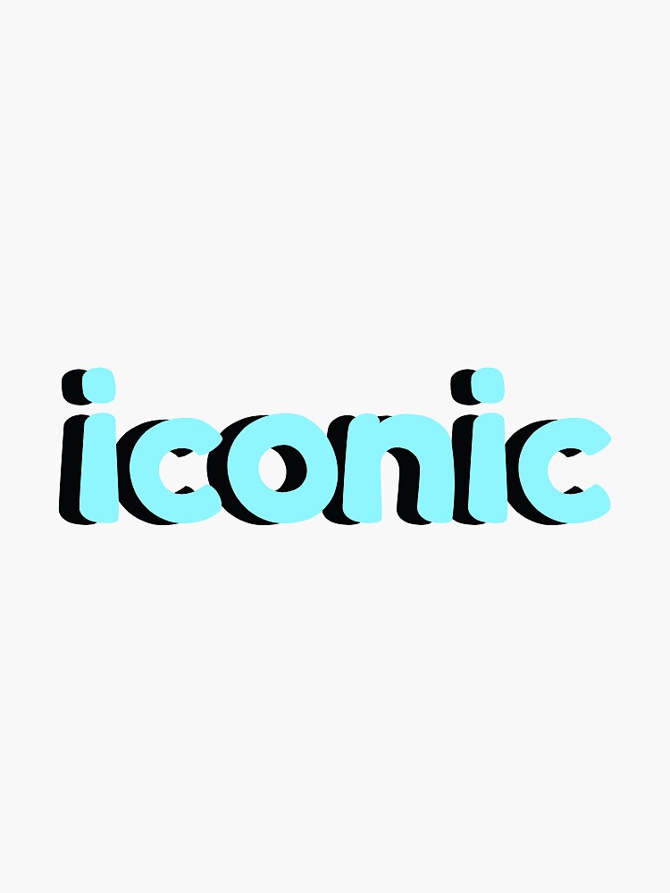 "Iconic Sticker" Sticker by pmoro | Redbubble