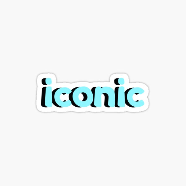 "Iconic Sticker" Sticker by pmoro | Redbubble