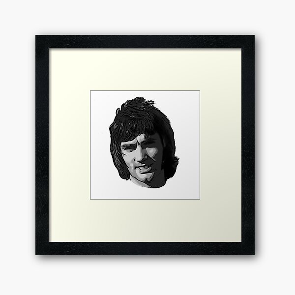 "George Best" Framed Art Print for Sale by bigredfro | Redbubble