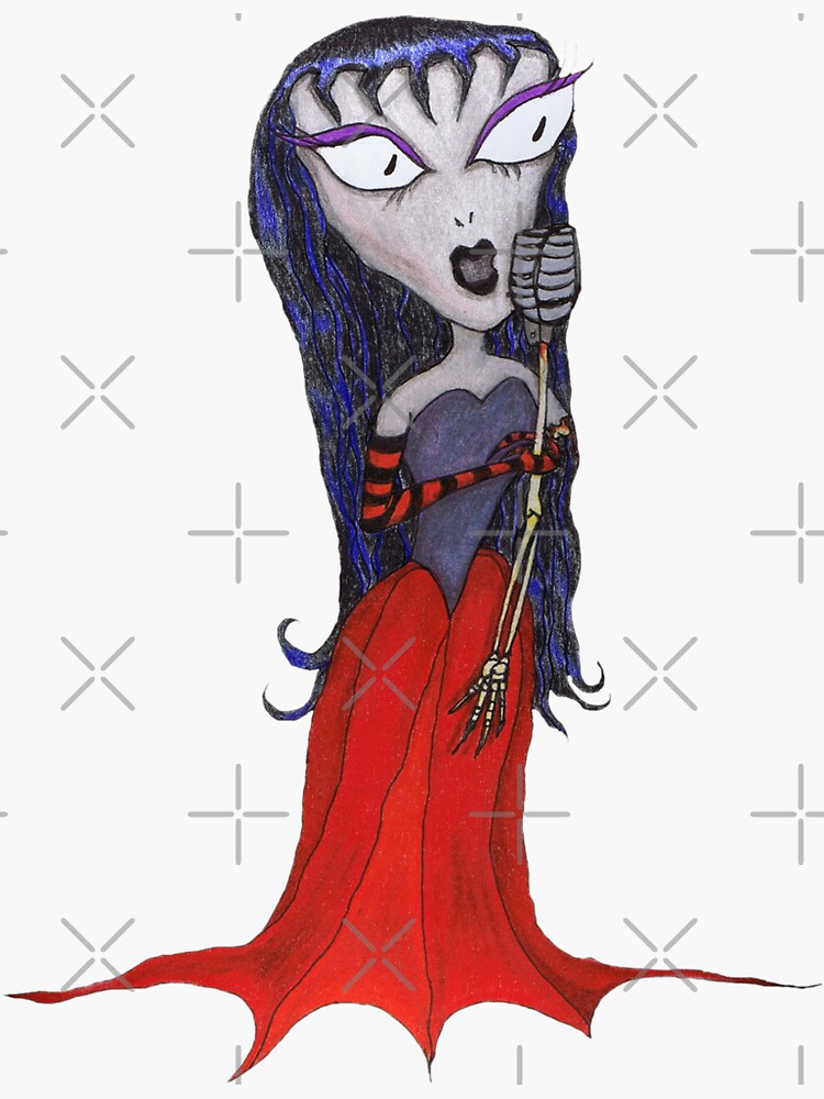 "Zombie Vocalist | Goth Singer | Dark Humor | TM11" Sticker for Sale by ...