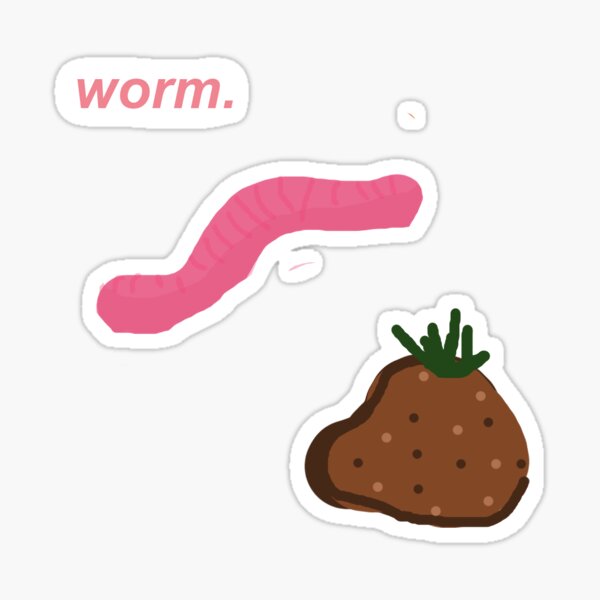 "Worm" Sticker by soapie-j | Redbubble