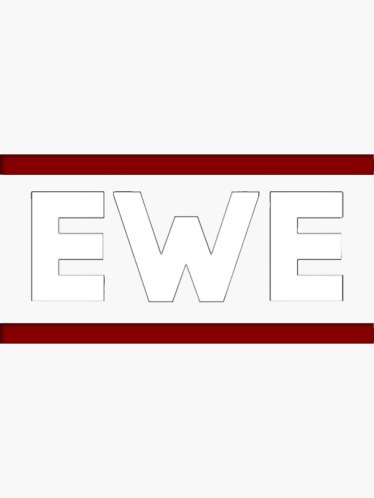 "EWE BRIDGE LOGO" Sticker by Ewevan | Redbubble