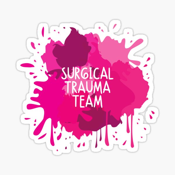 "Surgical trauma team merchandise " Sticker for Sale by NelRalp | Redbubble