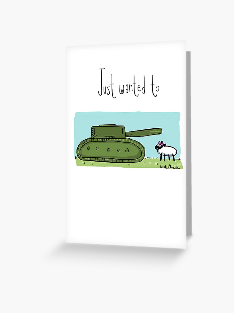 "Tank ewe" Greeting Card for Sale by twisteddoodles | Redbubble