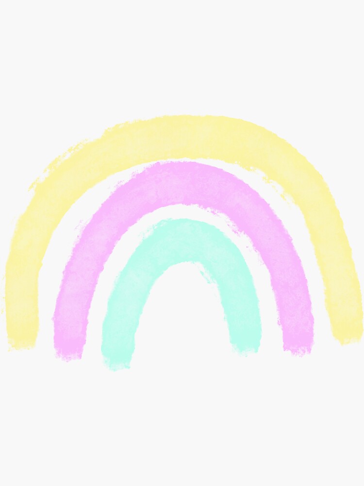 "Pastel rainbow" Sticker by storeywhitney1 | Redbubble