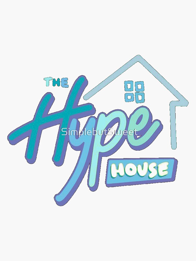 "Hype House Logo Blue" Sticker by SimplebutSweet | Redbubble