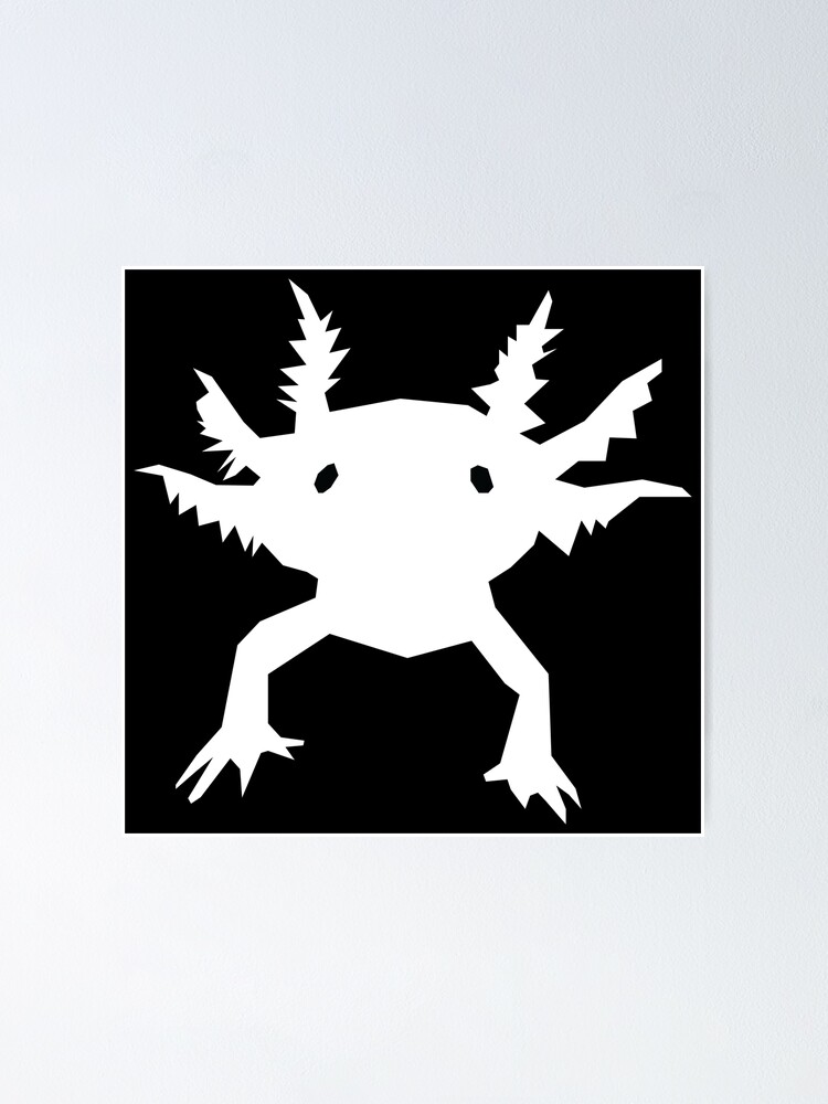 "Cute Geometric Axolotl" Poster for Sale by keeganreeves | Redbubble
