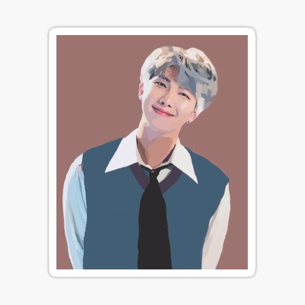 "BTS' RM" Sticker by venus-luv | Redbubble
