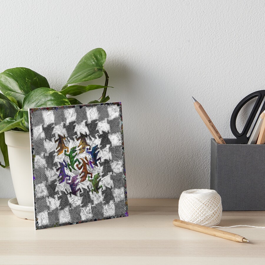 "M.C. “Master of Chess“ Escher" Art Board Print by Lliamese | Redbubble