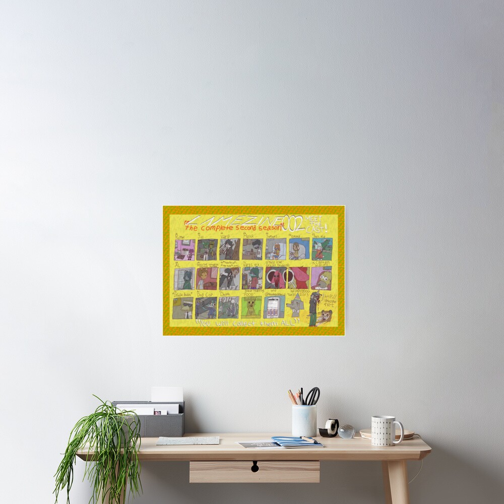 "Lamezine 002 Cast Poster" Poster for Sale by lamezone | Redbubble