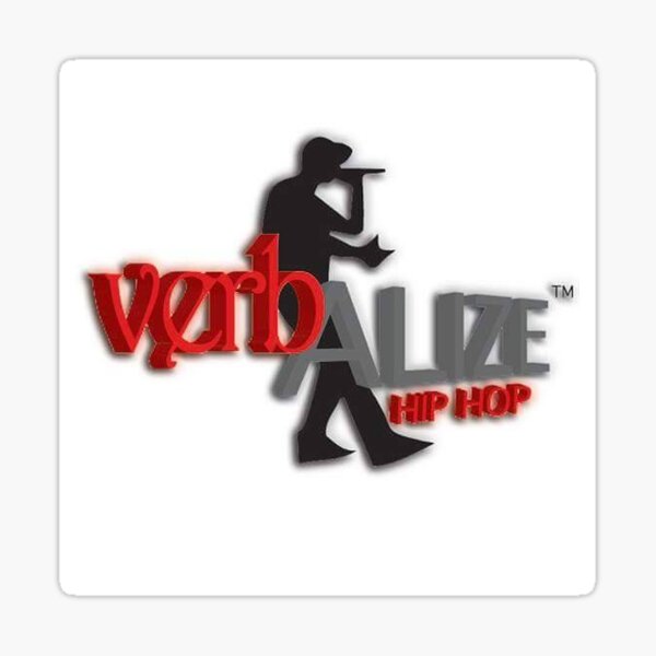 "verbalize logo" Sticker for Sale by yawye | Redbubble