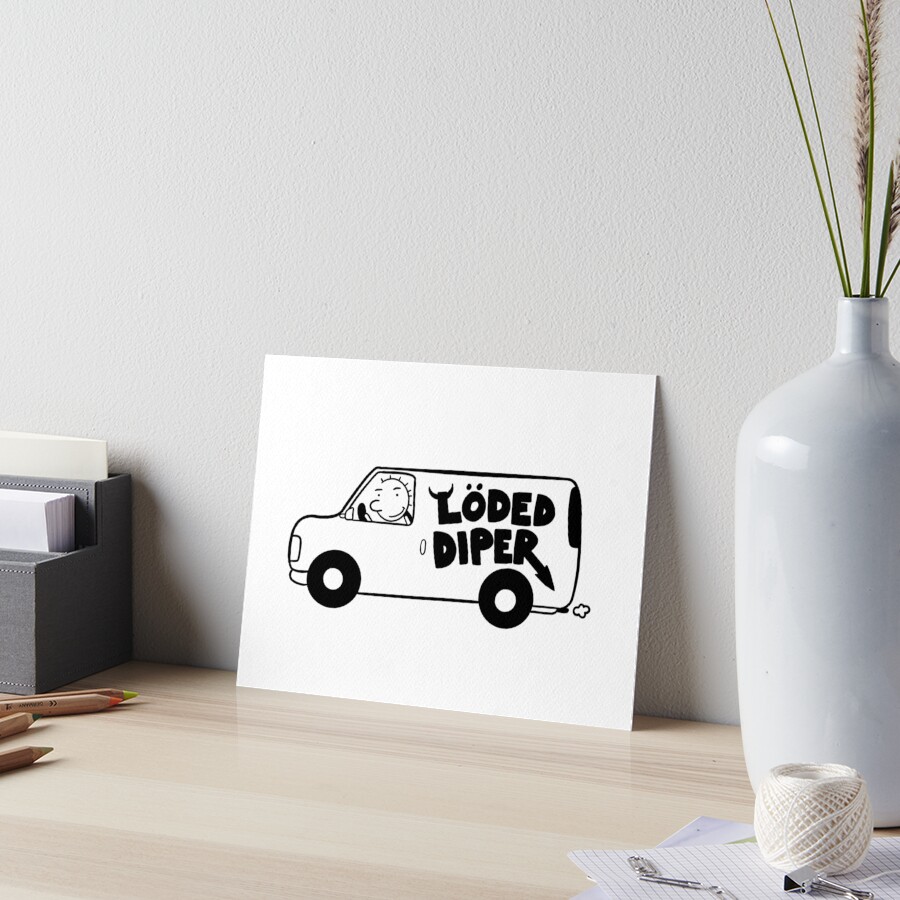 "Loded diper van" Art Board Print for Sale by avasart- | Redbubble