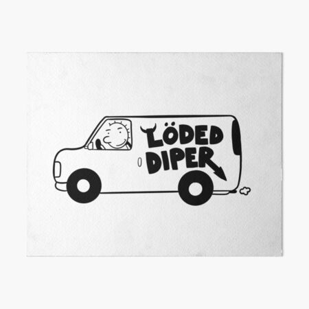 "Loded diper van" Art Board Print for Sale by avasart- | Redbubble