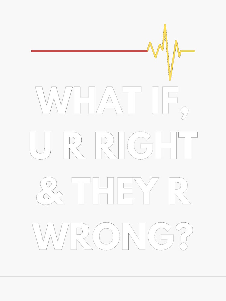 "What If?" Sticker by aleapoffaith | Redbubble