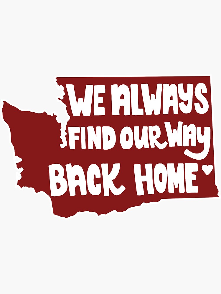 "We Always Find Our Way Back Home" Sticker for Sale by katecreatespng ...