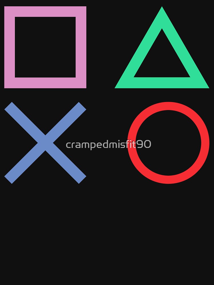 "Playstation Buttons Logo PS1 PSX PS2 PS3 PS4 PS5" T-shirt for Sale by ...