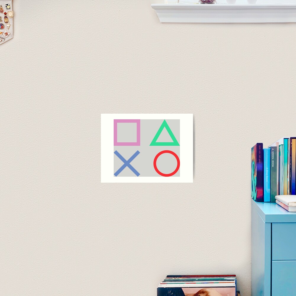 "Playstation Buttons Logo PS1 PSX PS2 PS3 PS4 PS5" Art Print for Sale ...