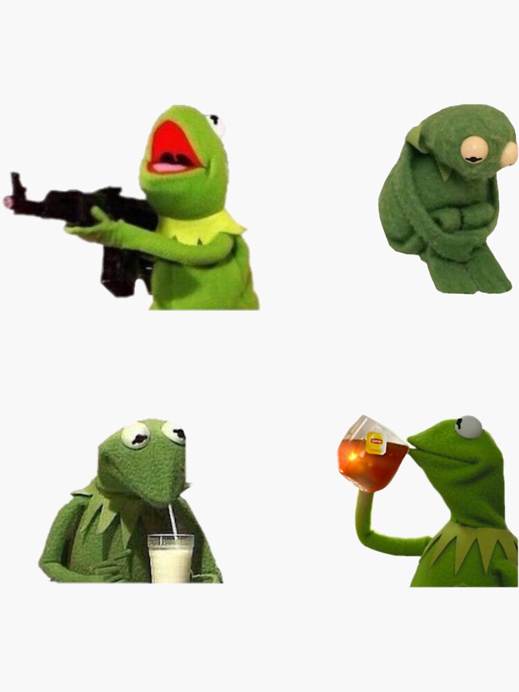 "Kermit Sticker Pack" Sticker for Sale by reecey1poo2 | Redbubble