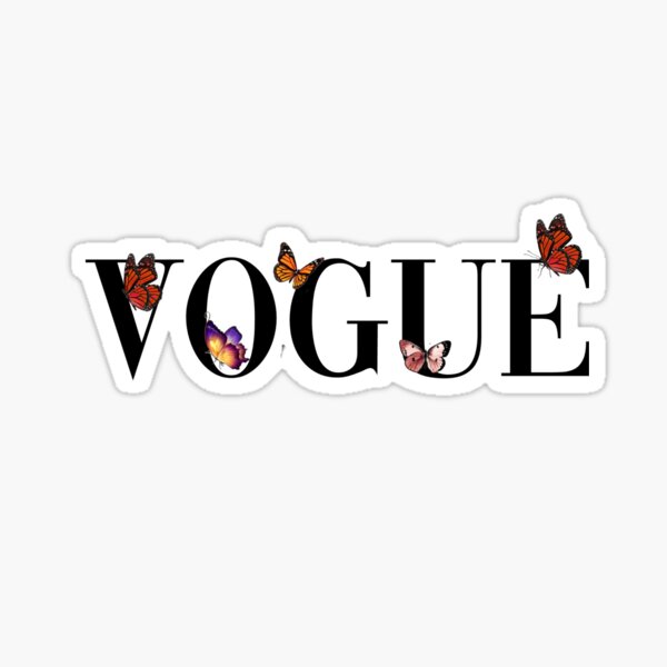 "butterfly vogue sticker" Sticker by reecey1poo2 | Redbubble