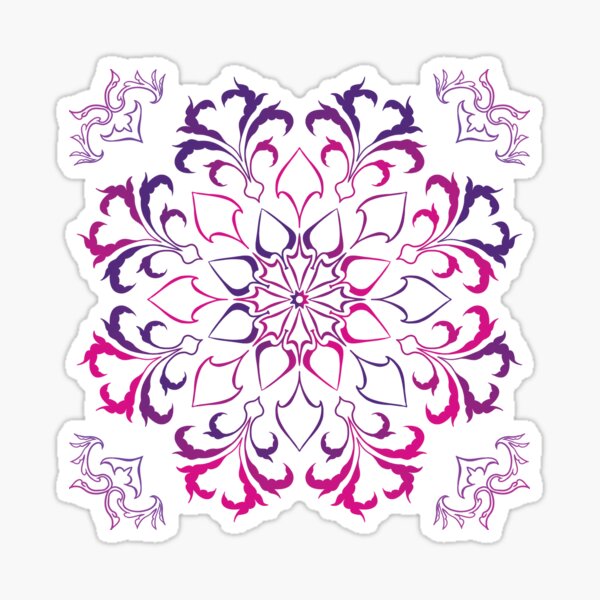 "Ornate Spades Mandala Purple Flourish" Sticker for Sale by SirCrim ...