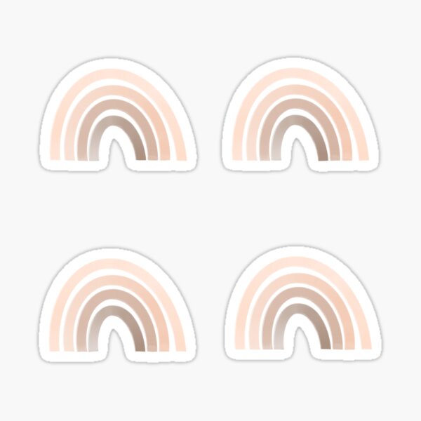 "Beige Rainbow Value Pack " Sticker for Sale by danielledoodles | Redbubble