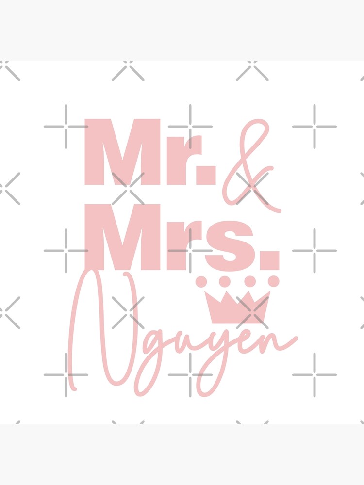 "We are Mr and Mrs Nguyen Lovely Family" Poster for Sale by ...
