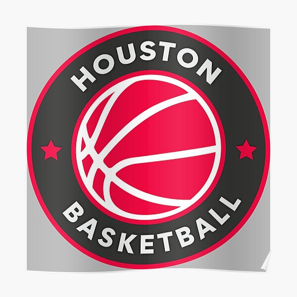 "HOUSTON BASKETBALL" Poster for Sale by MARKER-B | Redbubble