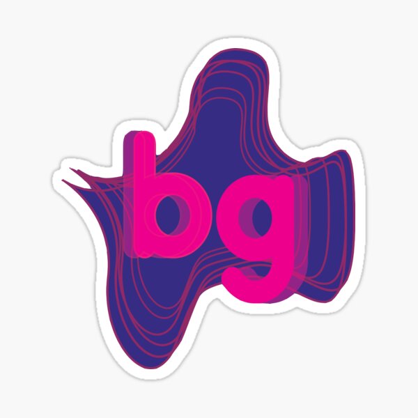 "Beth Graphics Neon Logo" Sticker by BethGraphics | Redbubble