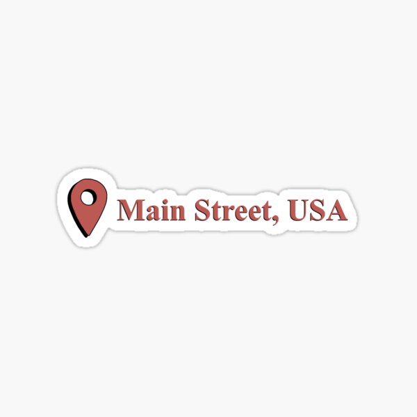 Main Street Usa Stickers | Redbubble