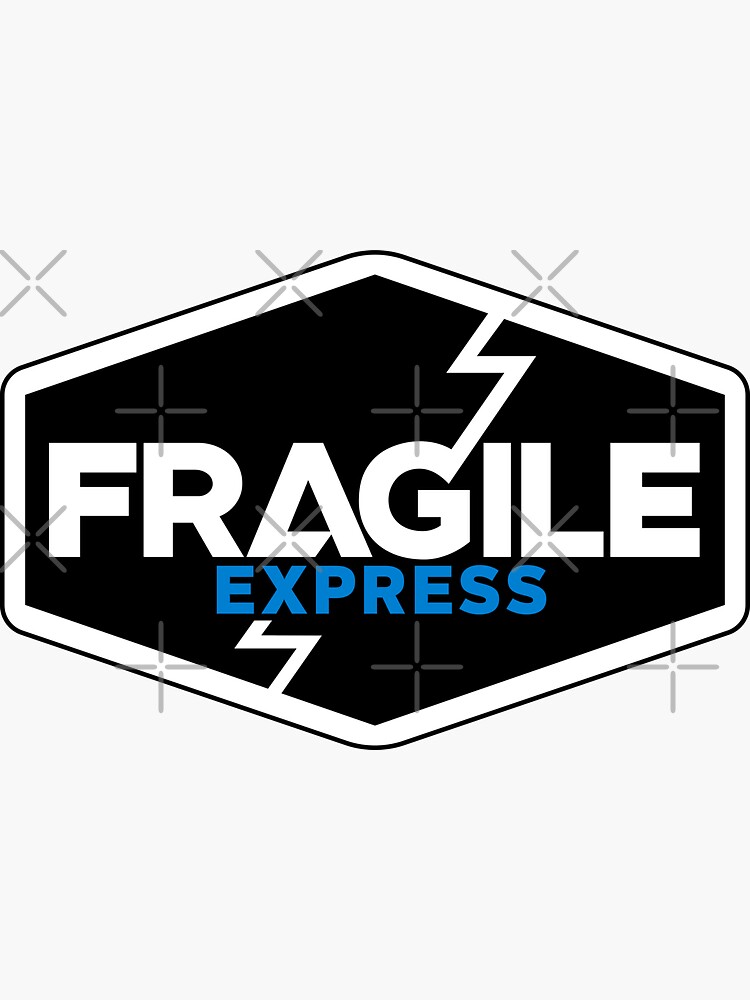 "Fragile Express" Sticker for Sale by manumindfreak | Redbubble