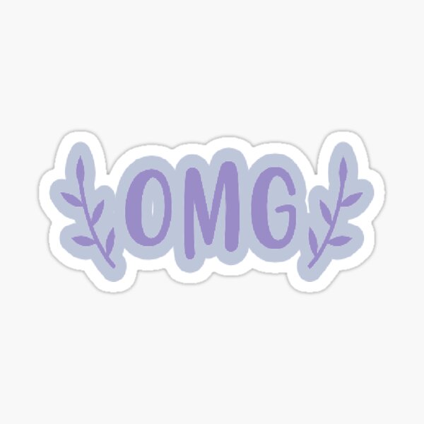"omg sticker" Sticker for Sale by Burststickers | Redbubble