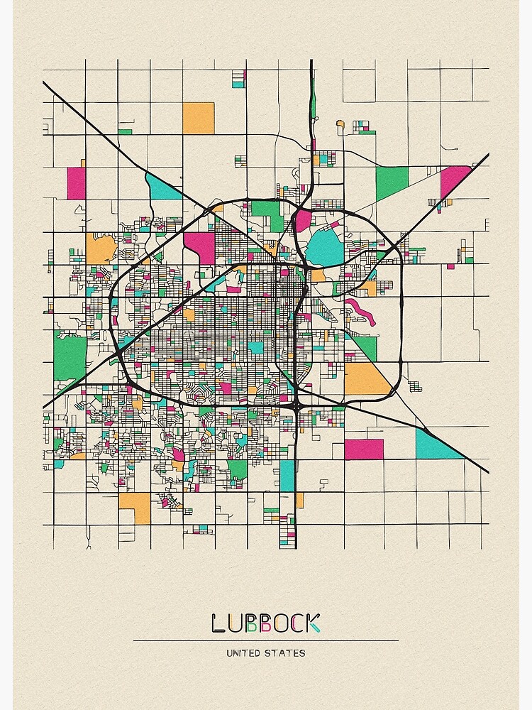 Lubbock County Area Map