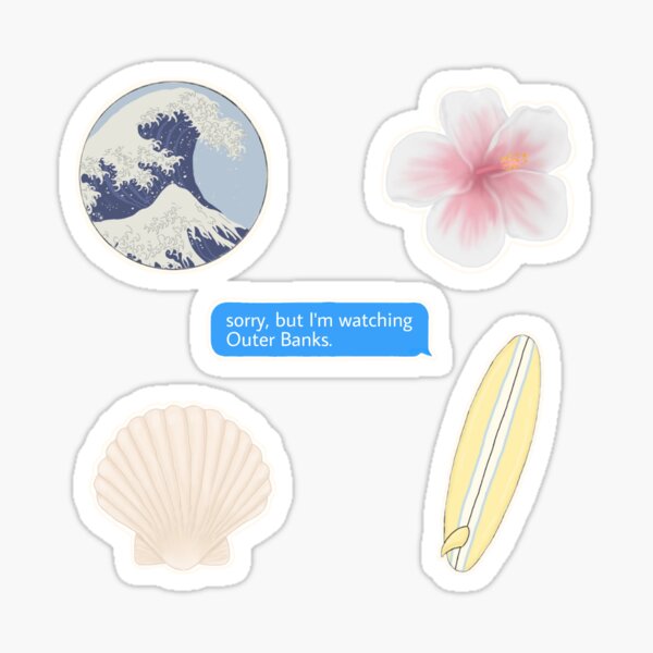"Beach sticker pack" Sticker for Sale by ninaxces | Redbubble
