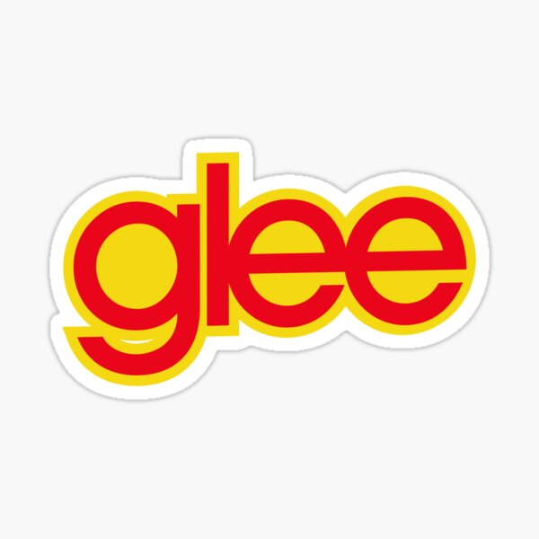 "Glee logo - Red and yellow" Sticker for Sale by Yui96 | Redbubble