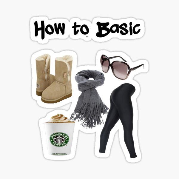 "How to Basic" Sticker for Sale by ThwartedBear | Redbubble