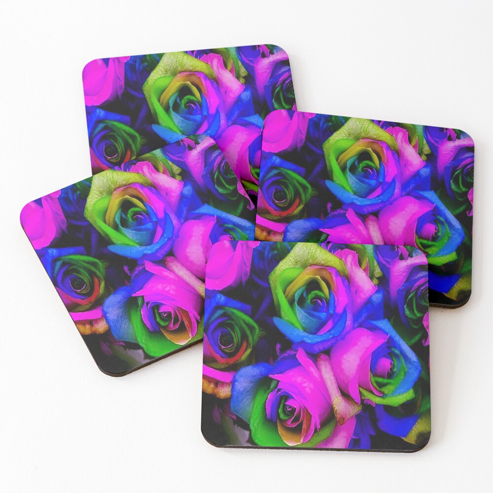 "Pink In Color" Coasters (Set of 4) for Sale by DamDolay | Redbubble