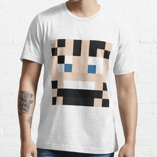 "djh3max Minecraft skin - HatFilms Ross face" T-shirt for Sale by ...