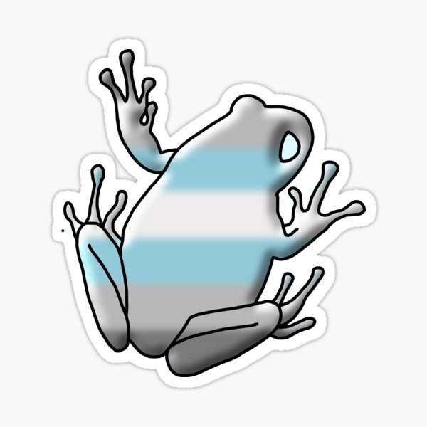 "Demiboy pride frog!" Sticker by balter | Redbubble