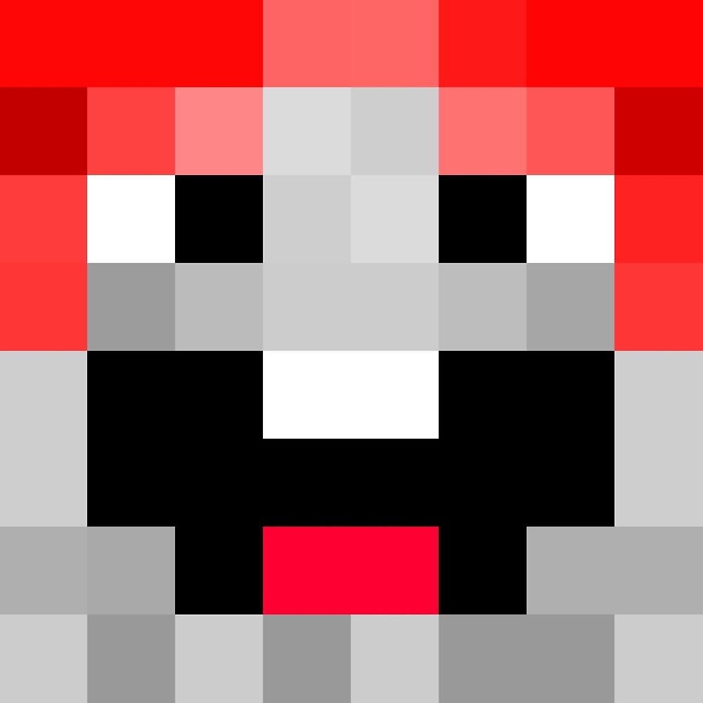 "ExplodingTNT Minecraft skin" by youtubedesign | Redbubble