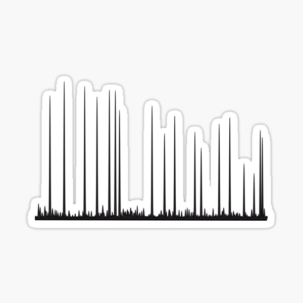 "Chromatogram, black" Sticker by RosArt100 | Redbubble