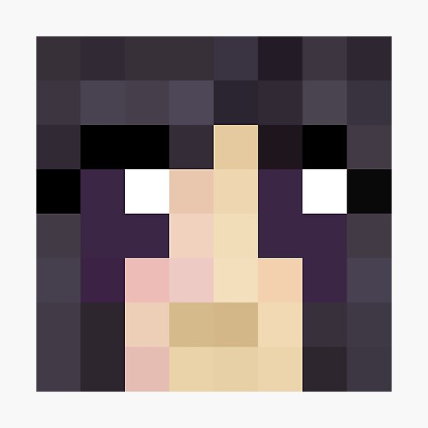 "Nanosounds Minecraft skin - Yogscast Kim face" Photographic Print by ...