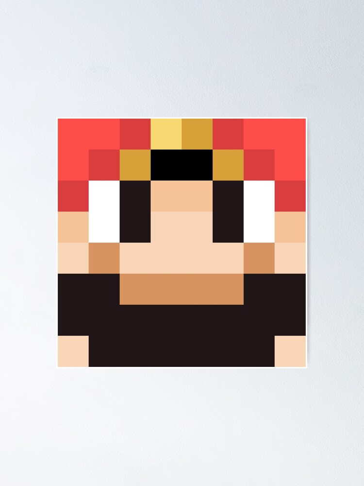"Sethbling Minecraft skin" Poster by youtubedesign | Redbubble