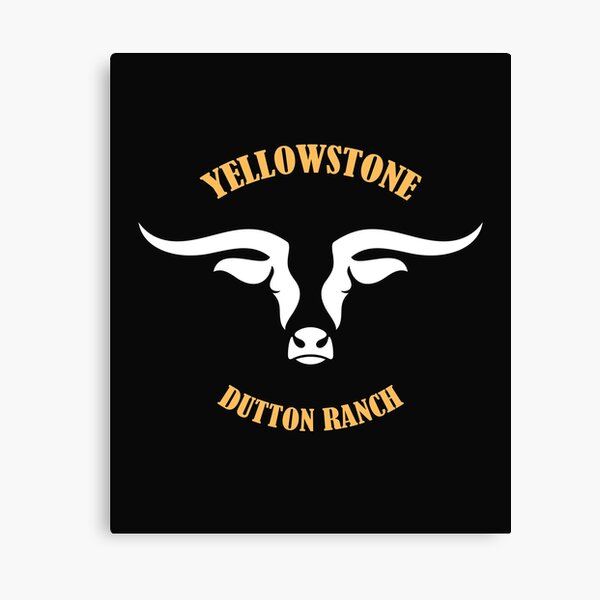 Yellowstone Dutton Ranch Logo Canvas Prints | Redbubble