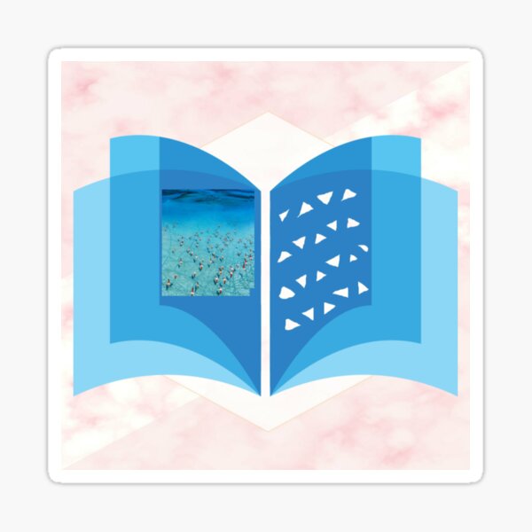"Open book" Sticker for Sale by Adityamit | Redbubble